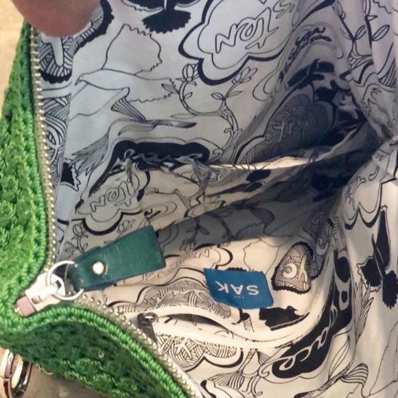 The Sak | Bags | The Sak Sequin Woven Green Shoulder Bag | Poshmark